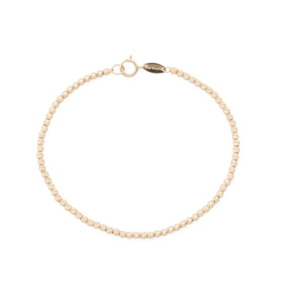 Milor | Jewelry | Milor Gold Italy 4k Gold Diamond Cut Sparkly Beaded ...